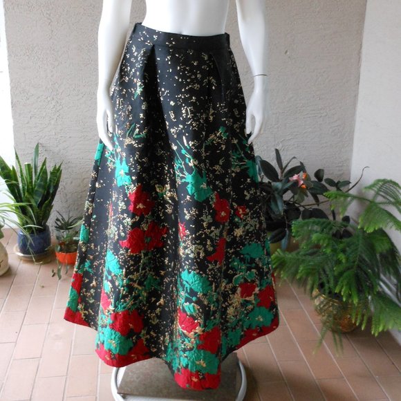Samuel Dong | Skirts | Samuel Dong Quilted Brocade Maxi | Poshmark